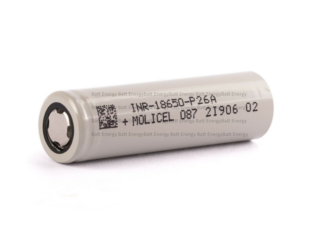 Batt Energy Shop - Molicel INR18650-P26A 2600mAh - 35A